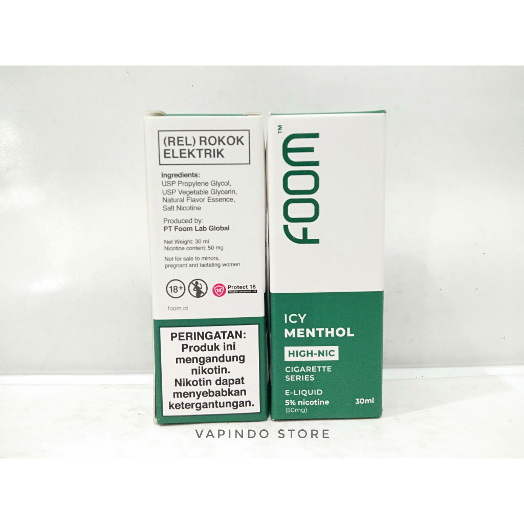 Jual NIC 50MG SALT FOOM ICY MENTHOL SALTNIC 30ML ICE BY FOOM LAB LIQUID ...