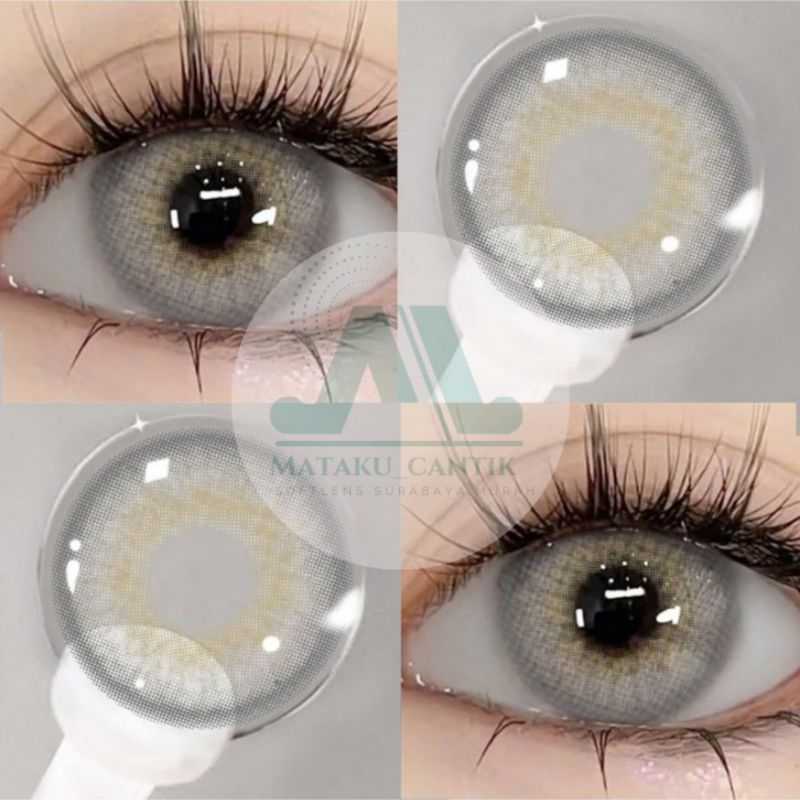 Jual Softlens Grey Clipse Premium Diameter 14,2 MM | Soflens Mata Sipit ...