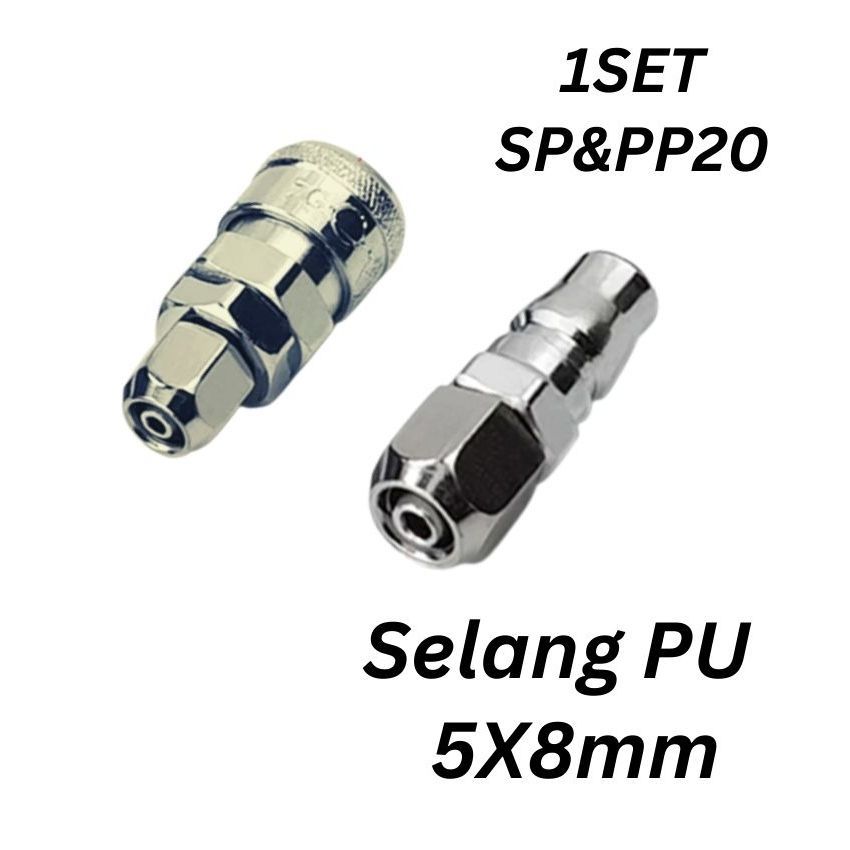 Jual PAKET SET Quick coupler SP 20 coupling PP20 20ph SAMBUNGAN SELANG ...
