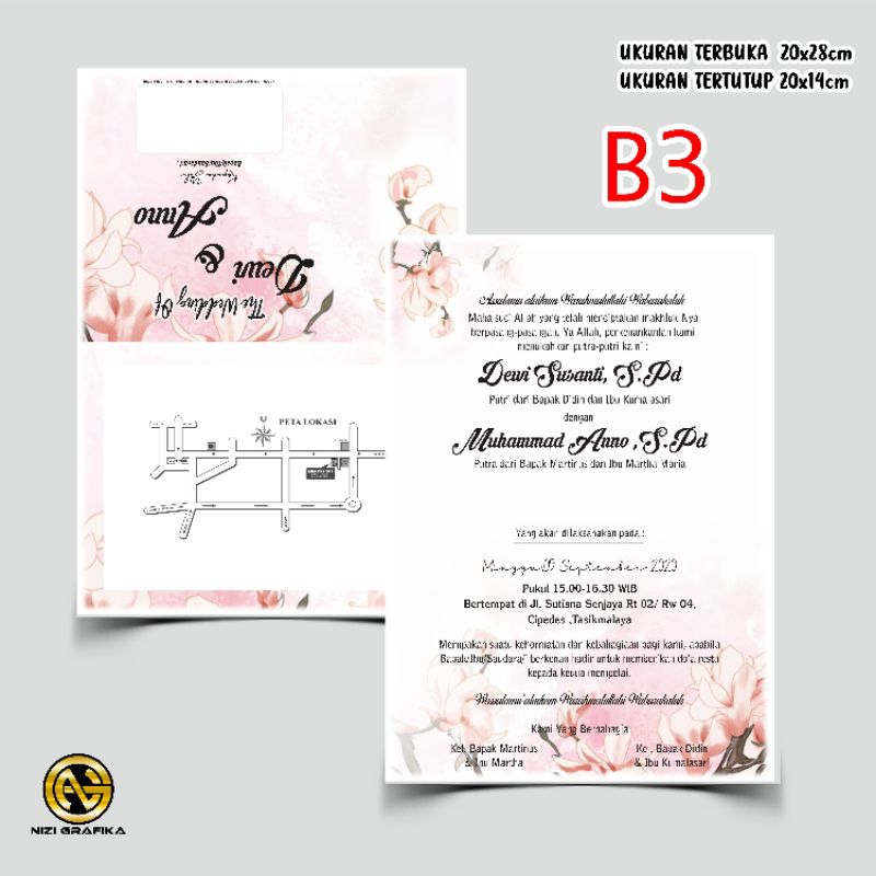 Jual Undangan custom rustic elegant | Shopee Indonesia