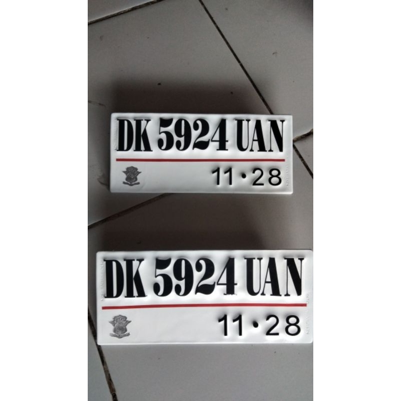 Jual PLAT NOMOR MOTOR font standart dan variasi BAUT TANAM SUDAH ADA ...