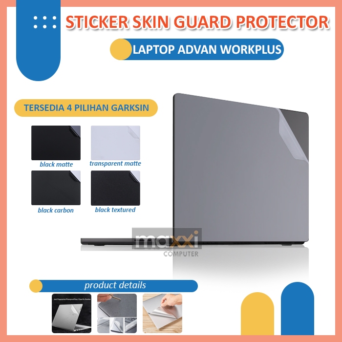 Jual Advan Workplus Ryzen 5 7 14" 14 Inch Garskin Pelindung Body Palm ...
