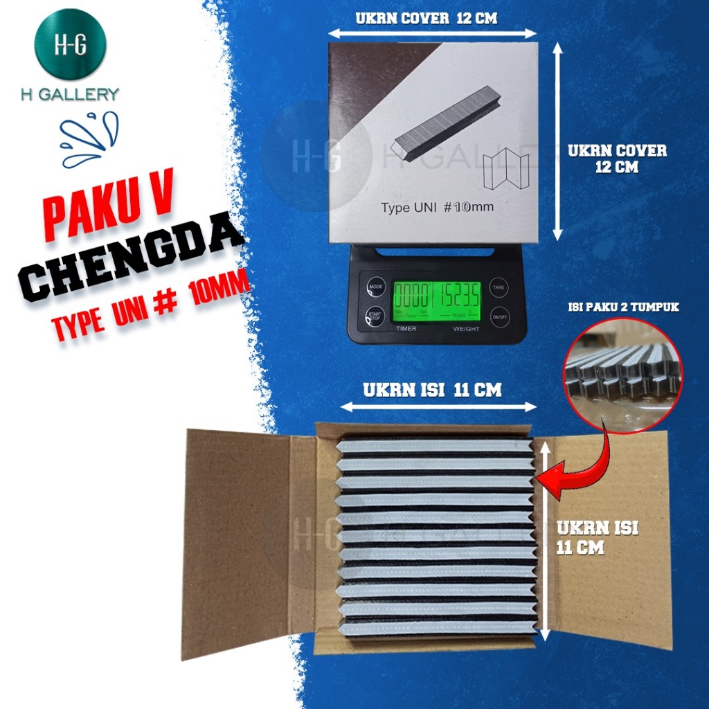Jual CHENGDA - PAKU JOINT. UNI 10 MM / PAKU V 10 MM / PAKU SUDUT ...