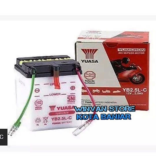 Jual Aki Yuasa YB2,5L-C Yamaha V75 V80 Robot V80 excellent Ugrade Accu 12Volt | Shopee Indonesia