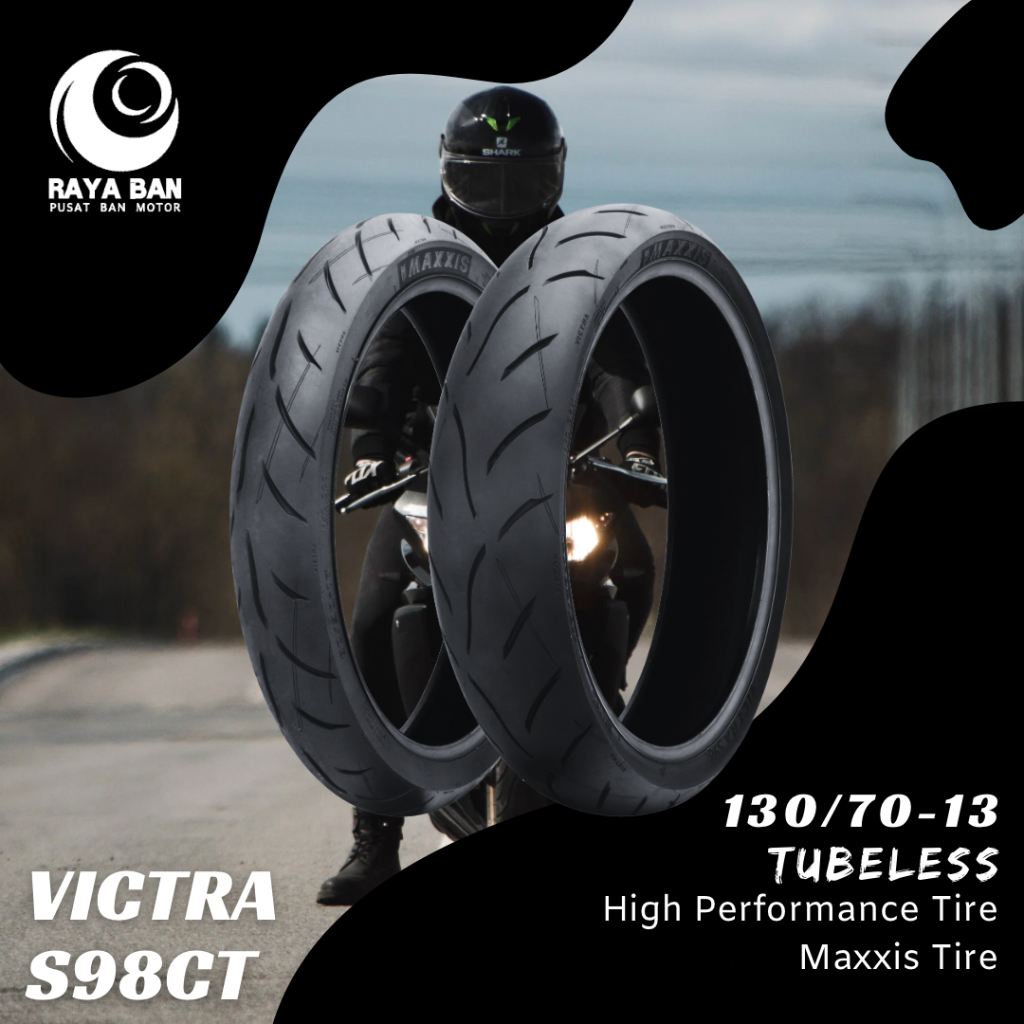 Jual Ban Motor Maxxis Victra S98CT 130/70-13 Tubeless S98 CT TL ...