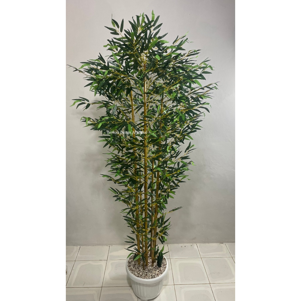 Jual Pohon bambu artificial 2meter - bambu plastik hiasan- pohon bambu ...