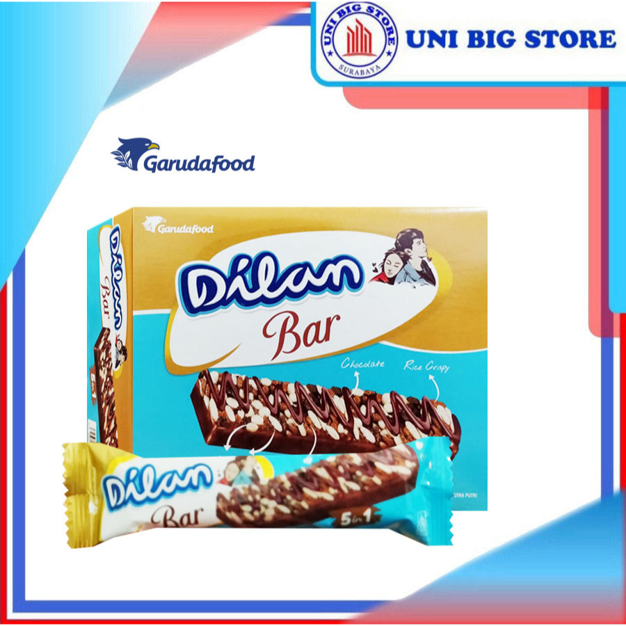 Jual Dilan Chocolate Wafer Bar 5 in1 18 gr x 12 pcs BOX Cokelat Krispi ...