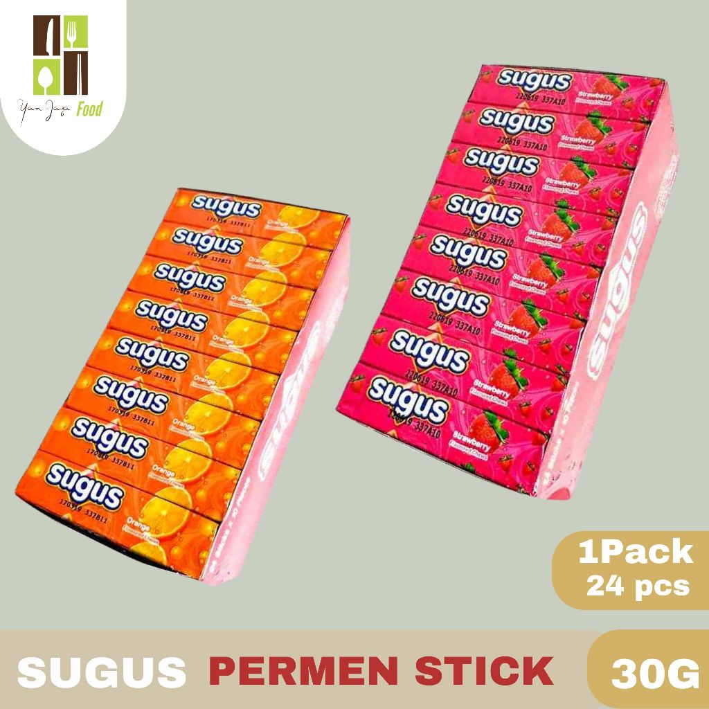 Jual Sugus Permen Stick / Permen Lunak Rasa Strawberry / Jeruk 30g 1 ...