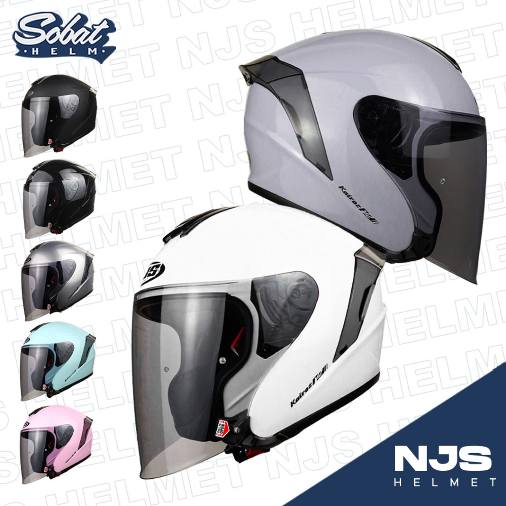 Jual Helm NJS Kairoz V2 Solid Helm Half Face SNI | Shopee Indonesia