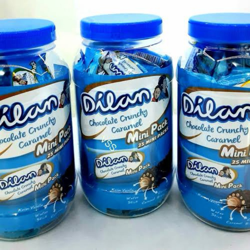 Jual Dilan mini pack toples isi 25 dan dilan waffle 12 - jajan lebaran ...