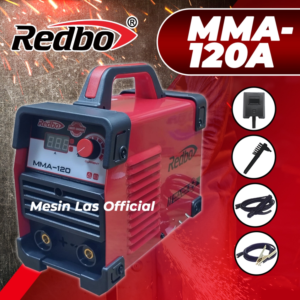Jual Mesin Las Inverter Redbo MMA 120 A Garansi Resmi - Trafo Las MMA 120A | Shopee Indonesia