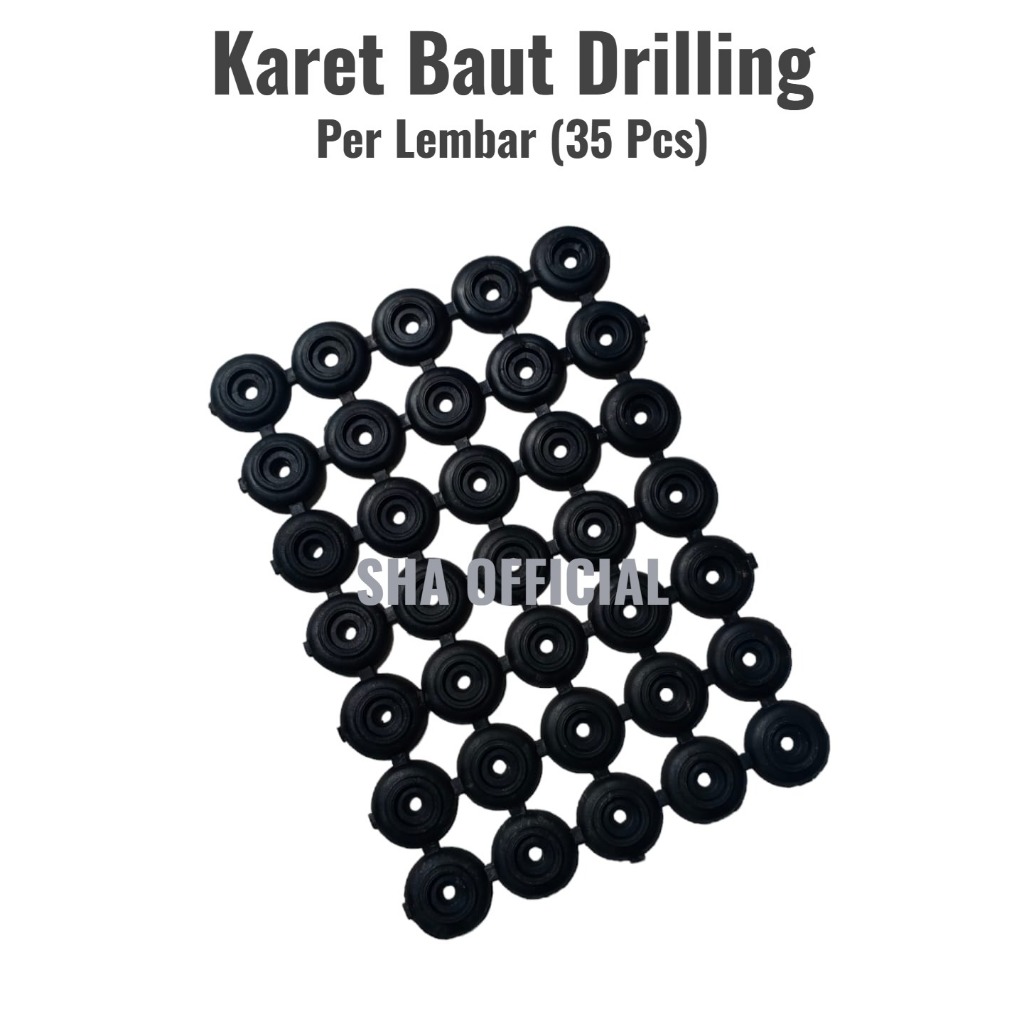 Jual Karet Baut Drilling Baja Ringan Roofing Seal Drilling Per Lembar ...