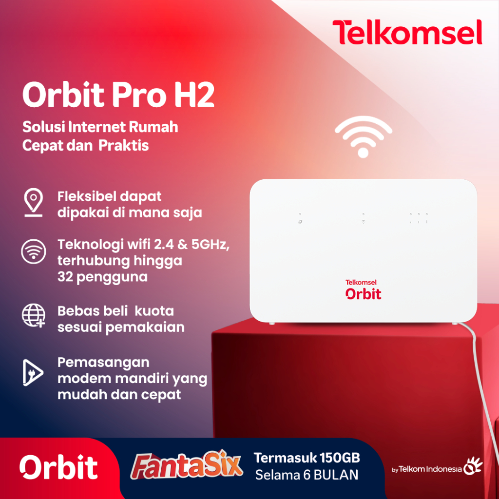 Jual Orbit Pro H2 Modem WiFi 4G High Speed Bonus Data | Shopee Indonesia
