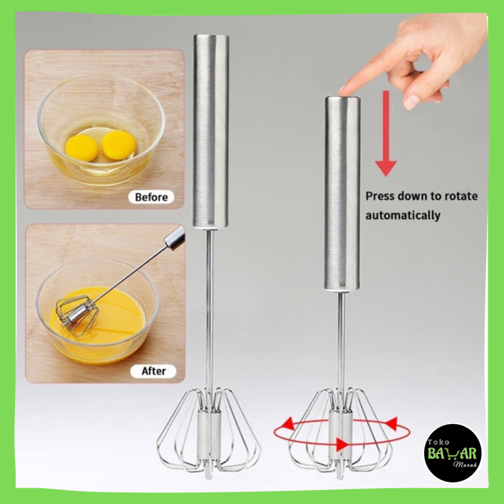 Jual Alat Pengocok Telur LARGE Stainless / Pengocok Adonan Kue ...