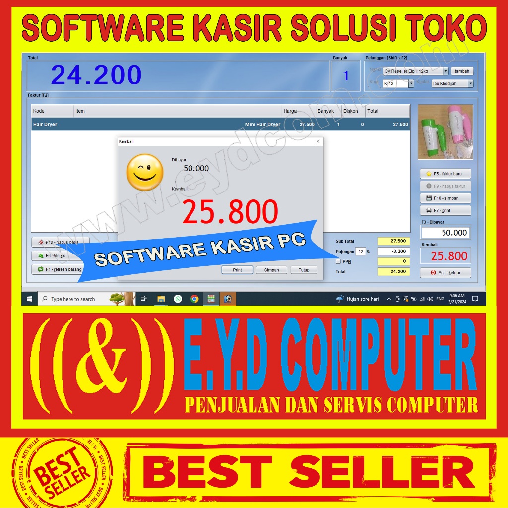 Jual PROGRAM KASIR SOLUSI TOKO SOFTWARE POS POS POINT OF SALES APLIKASI KASIR PC KOMPUTER FULL ...