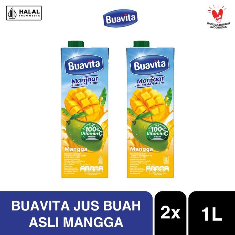 Jual Buavita Mango 1000 Ml Twin Pack Shopee Indonesia