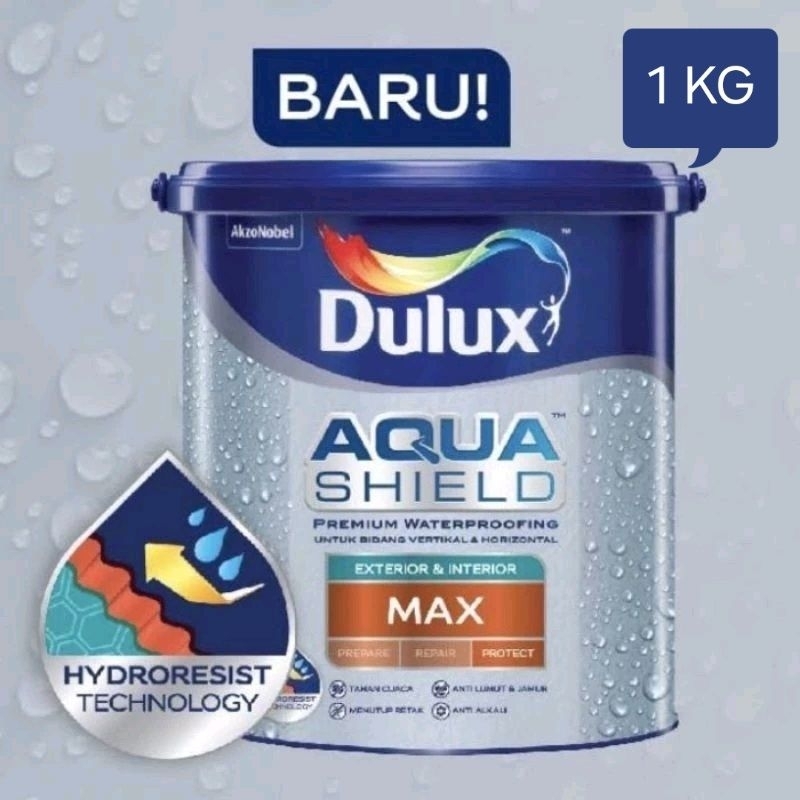 Jual DULUX AQUASHIELD MAX (1 KG) | DULUX AQUA SHIELD MAX | CAT WATERPROOFING / CAT ANTI BOCOR ...