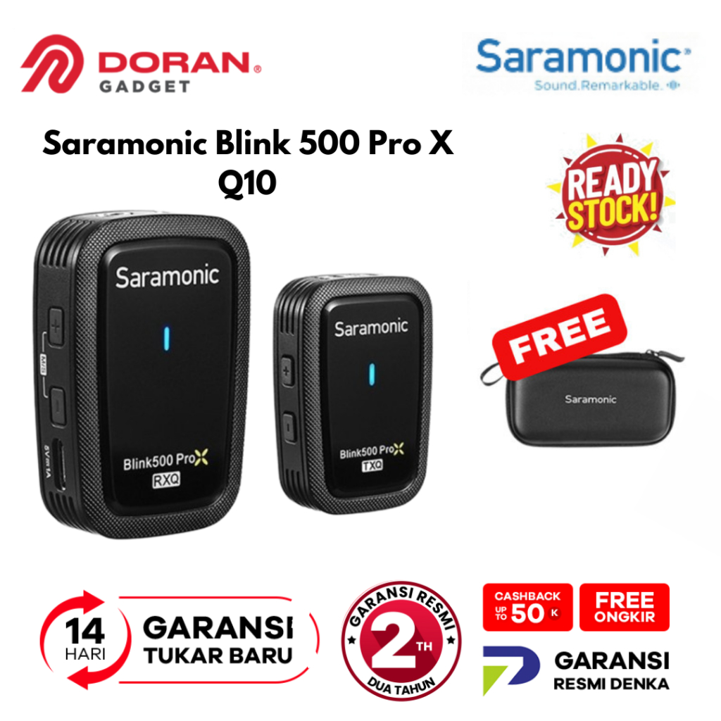 Jual Saramonic Blink 500 Pro X Q10 Dual-Channel Wireless Microphone ...
