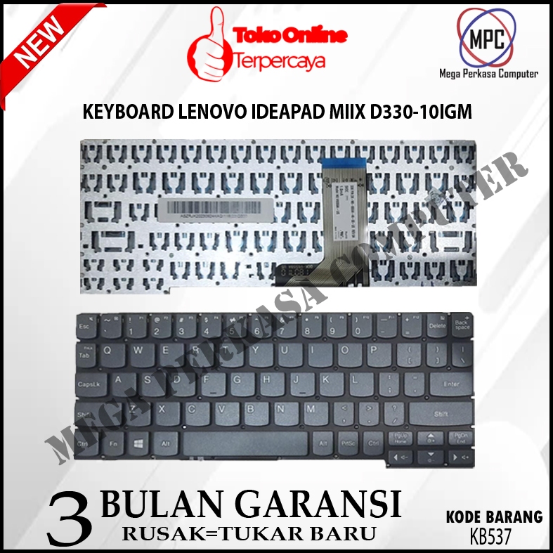 Jual Keyboard Lenovo Ideapad Miix 310-10ICR 320-10ICR D330-10IGM 325 ...