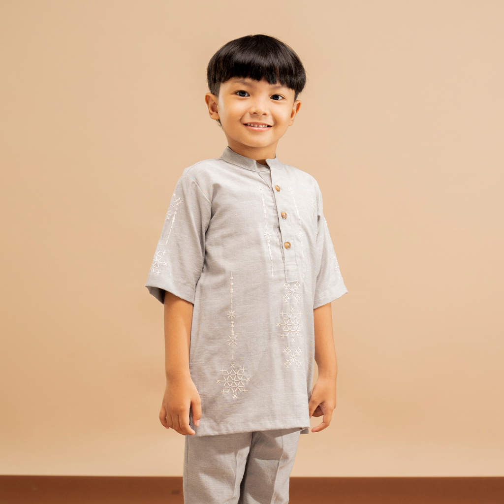 Jual Kurta Anak RABA Grey Raya Series by Kaum Adam Kemeja Kurta Spesial ...