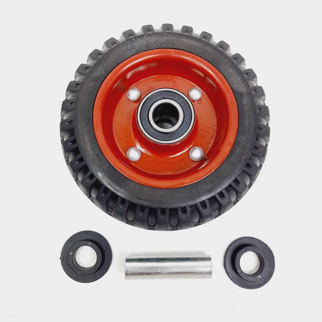 Jual ROHA Roda Kembang Castor Karet Ribbed Hitam 6" Heavy Duty | Shopee ...