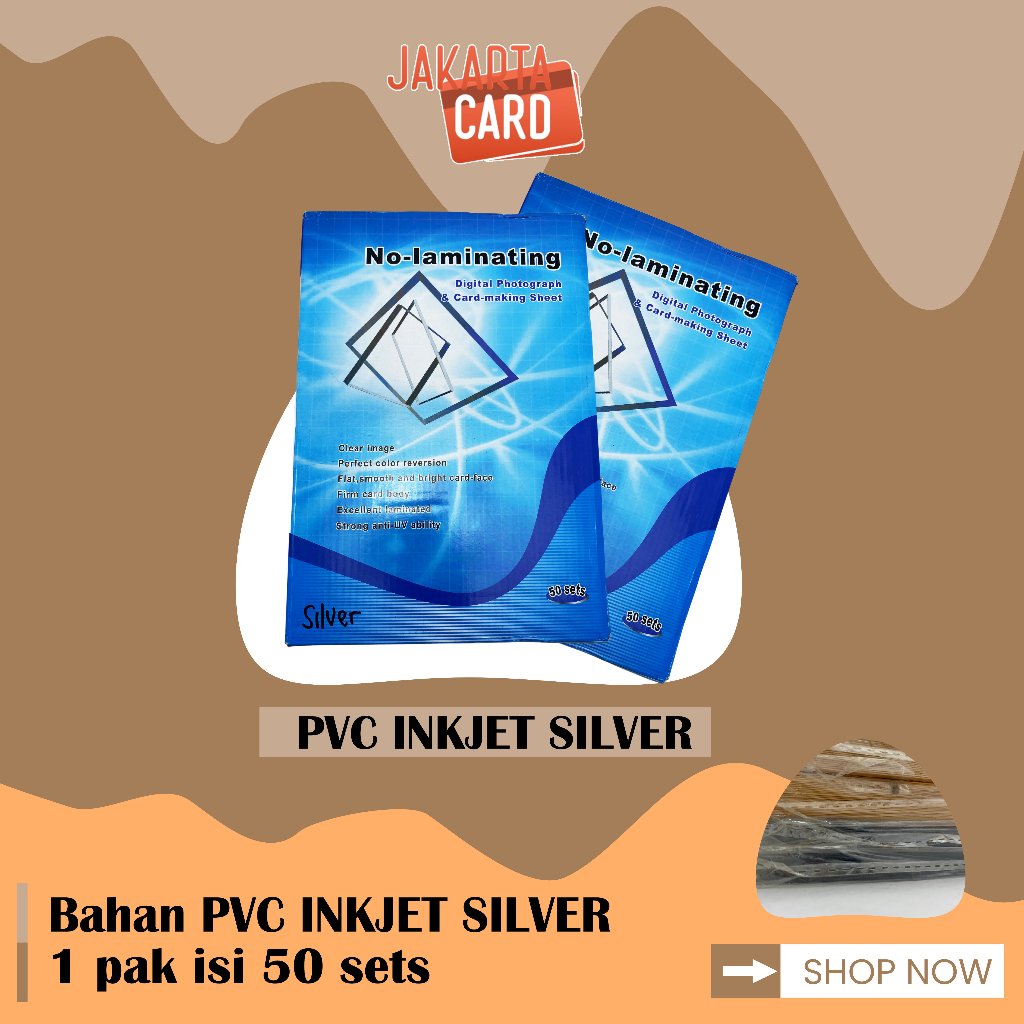 Jual Kertas pvc instan printing inkjet ukuran A4 bahan idcard instan ...
