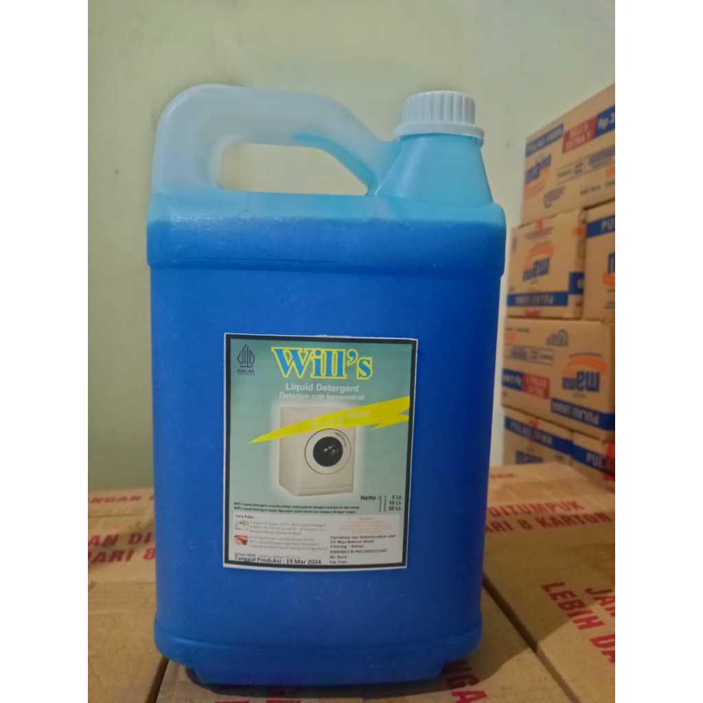 Jual Sebersih Wills Sabun cuci baju Deterjen cair laundry 5 liter ...