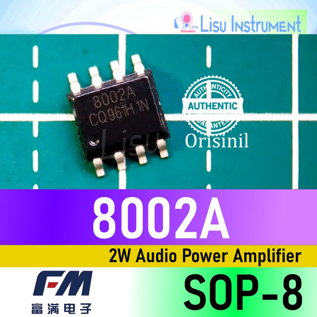 Jual FM8002A Mono Audio Power Amplifier 8002A 8002 SOP-8 ORIGINAL Fuman ...