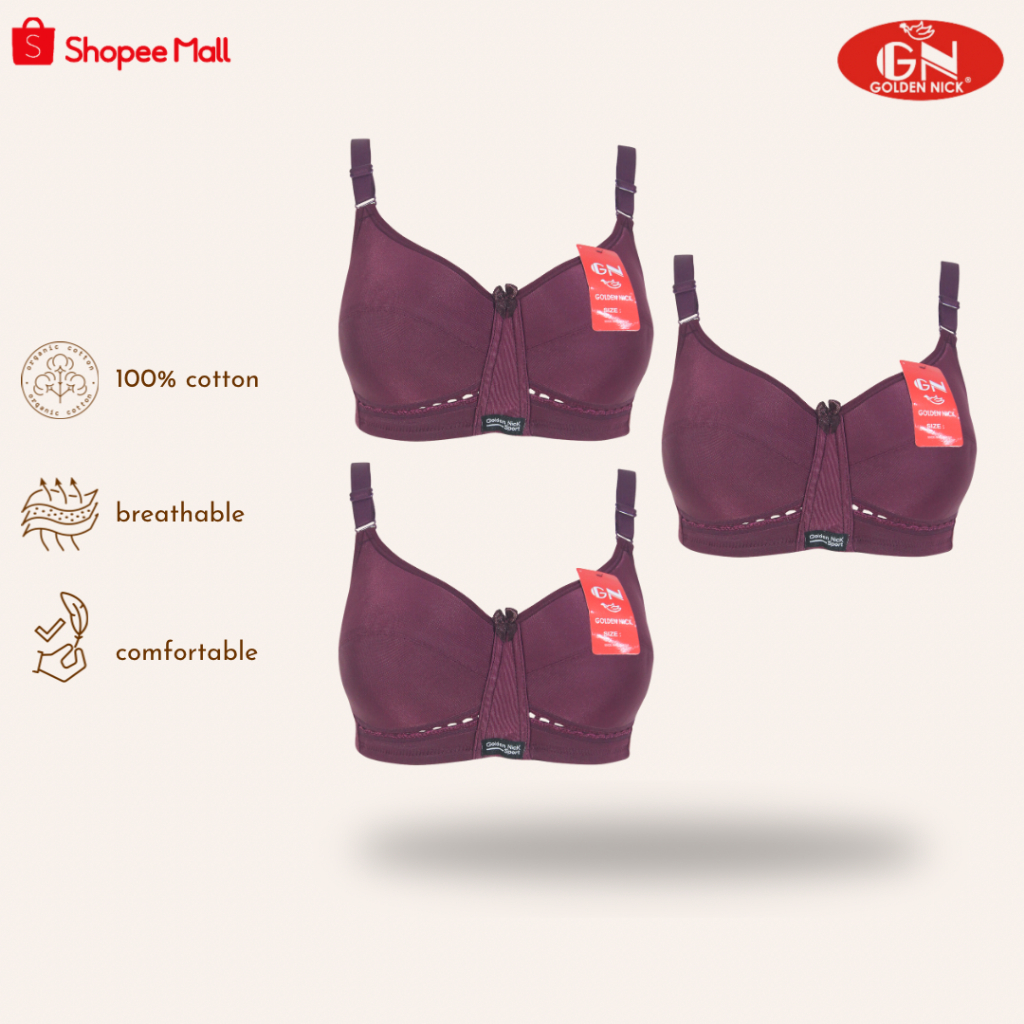 Jual Golden Nick - ( ISI 3 )Bra Sport BH K366 Busa Tipis Tanpa Kawat Berkualitas Sport Bra ...