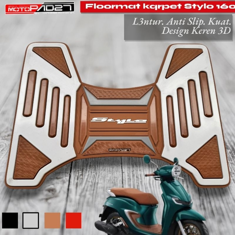 Jual Karpet Motor STYLO 160 Alas Kaki motor honda STYLO 160 Rubber Type 3 | Shopee Indonesia