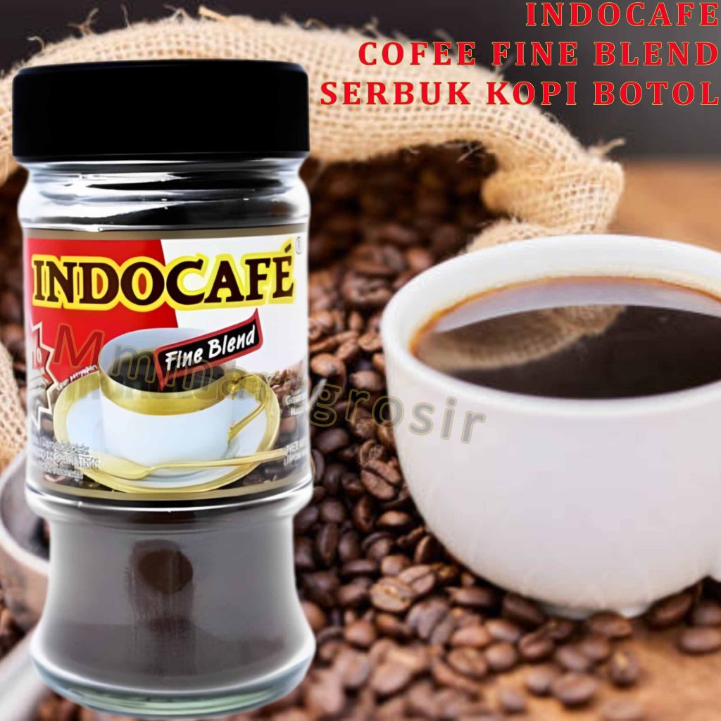 Jual Indocafe / Coffee Fine Blend / Serbuk Kopi Hitam / 100gr | Shopee ...