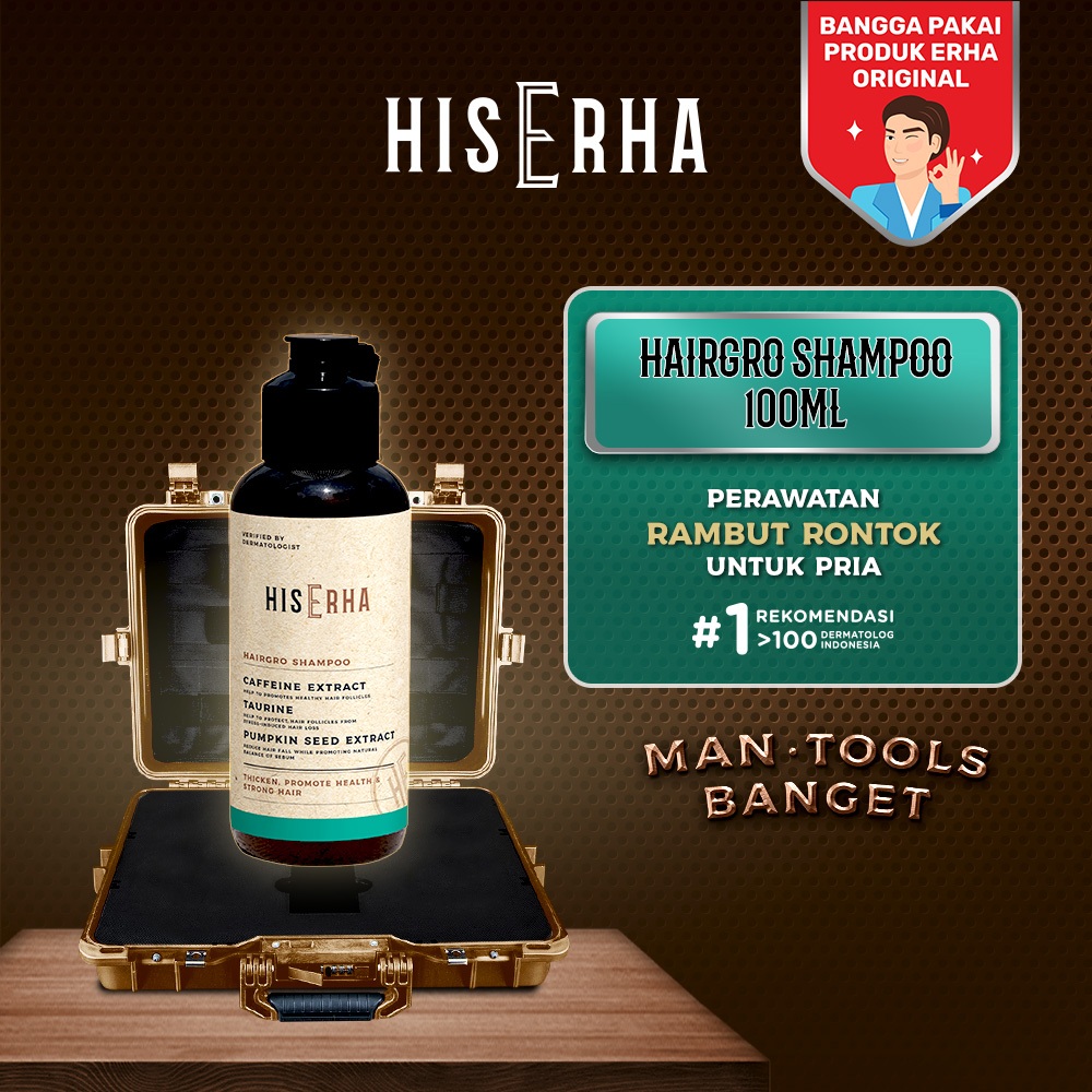 Jual HIS ERHA Hairgro Shampoo 100 ml - Sampo Anti Rontok & Penumbuh ...