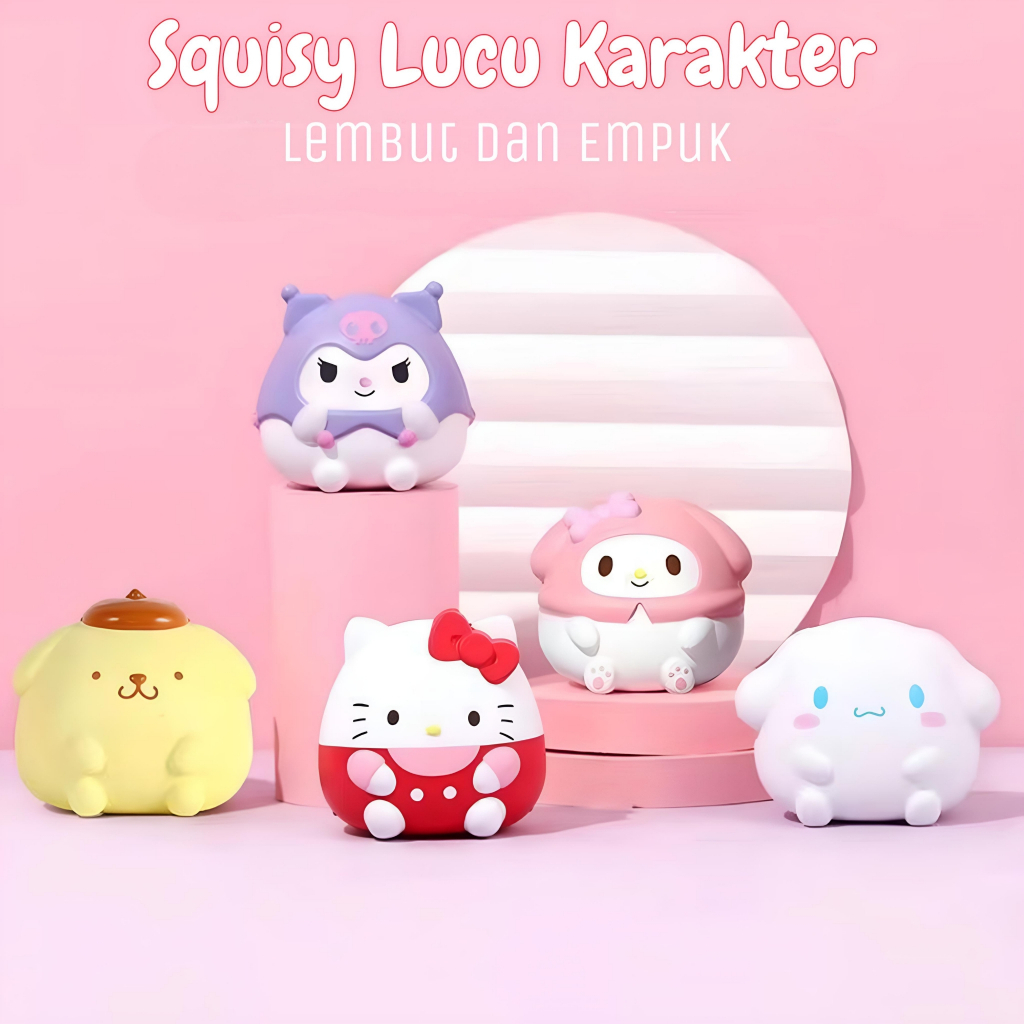 Jual Mainan Squishy Sanrio Chubby / Squishy Lucu Pencet Super Slow ...