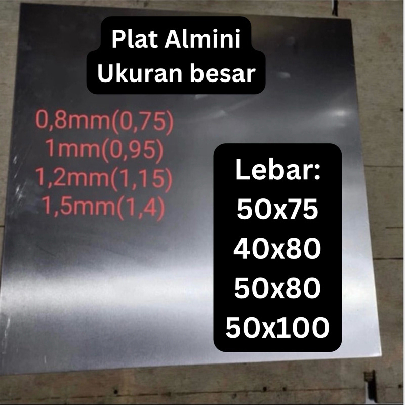 Jual Plat Almini Besar Lebar 50x75 50x80 50x100 | plat serbaguna ...