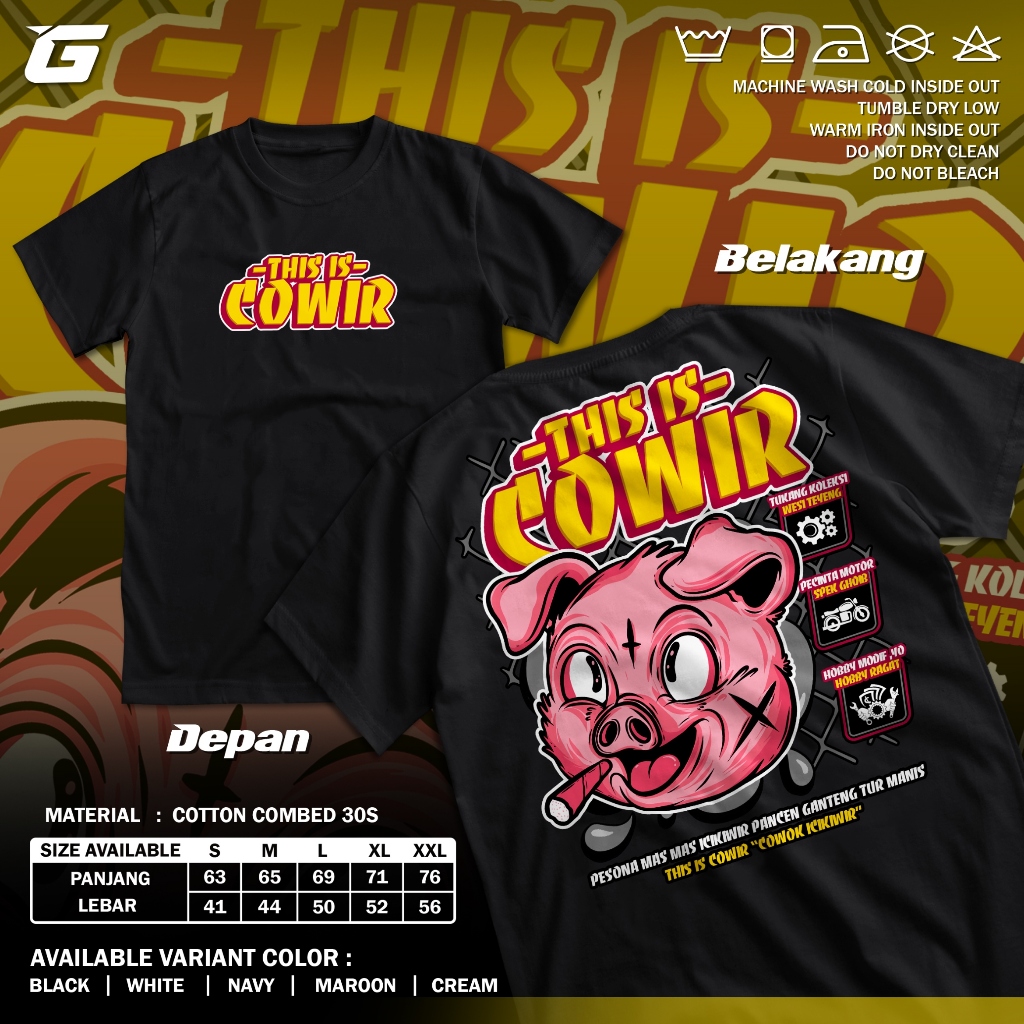 Jual Kaos Icikiwir Cowir Gank | Cowok Icikiwir - Baju Racing Distro ...