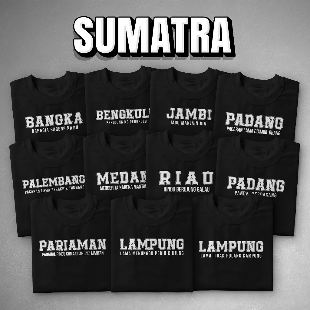 Jual Cocol Store - Kaos Singkatan Kota Sumatra | Shopee Indonesia Jual Cocol Store - Kaos Singkatan Kota Sumatra | Shopee Indonesia