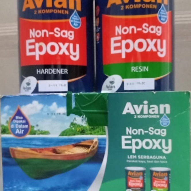 Jual HARGA BERSAHABAT AVIAN LEM EPOXY NON SAG 2 Komponen x 16 Gram 32 ...