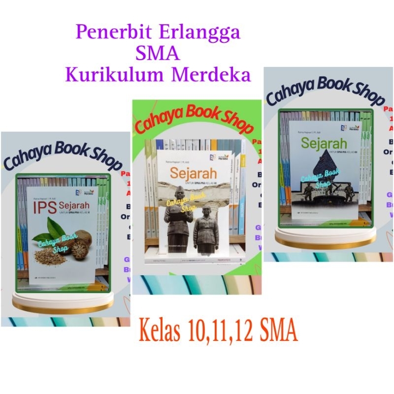 Jual Buku IPS Sejarah SMA Kelas 10,11,12 Kurikulum Merdeka Erlangga | Shopee Indonesia