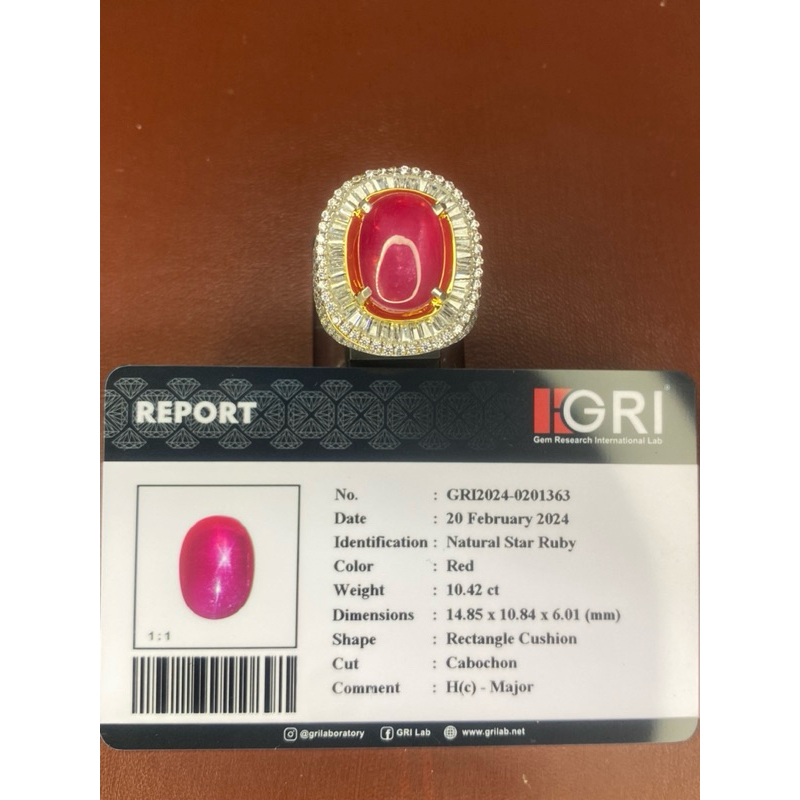 Jual NATURAL RED RUBY STAR RING PERAK MICRO MEMO GRI | Shopee Indonesia