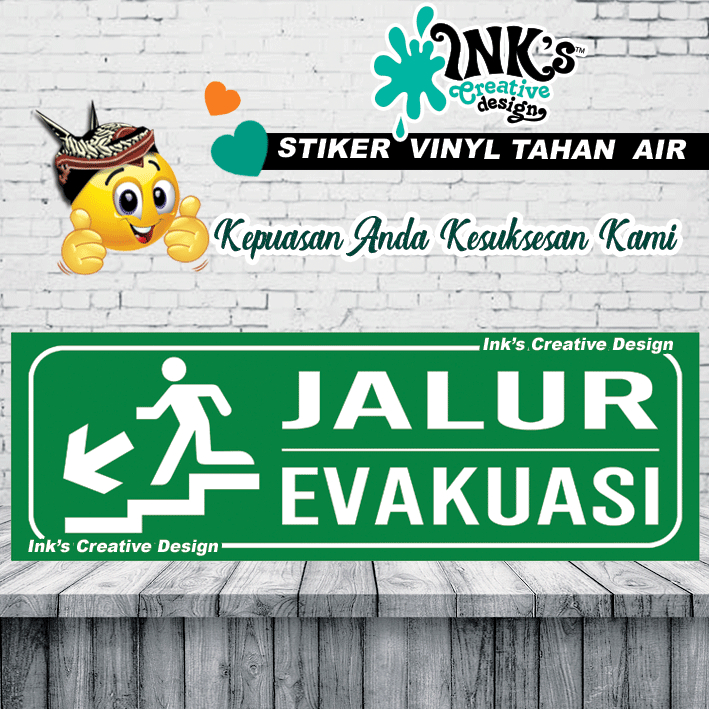 Jual Stiker Jalur Evakuasi Tangga Kiri | Shopee Indonesia