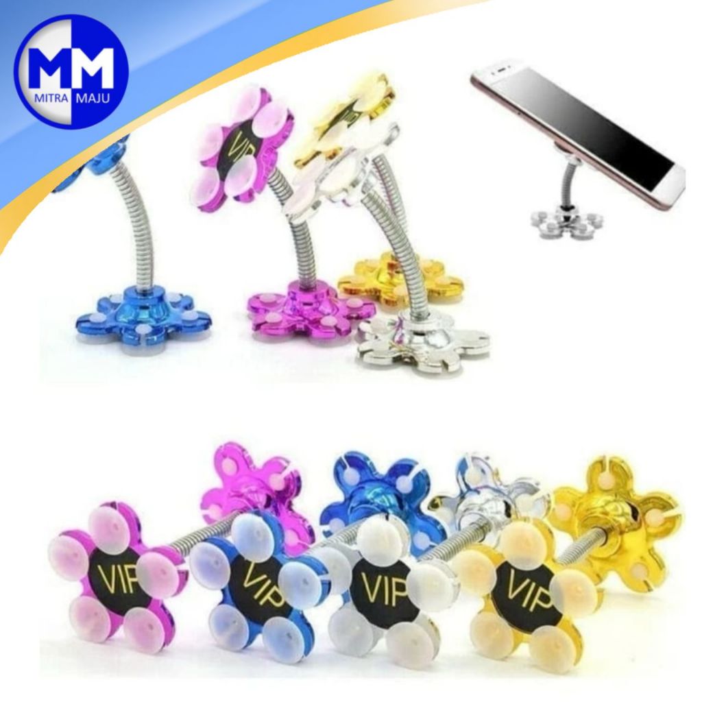 Jual HOLDER BUNGA TEMPEL TENTAKEL HP HANDPHONE FOLDING FLEKSIBEL 360 ...