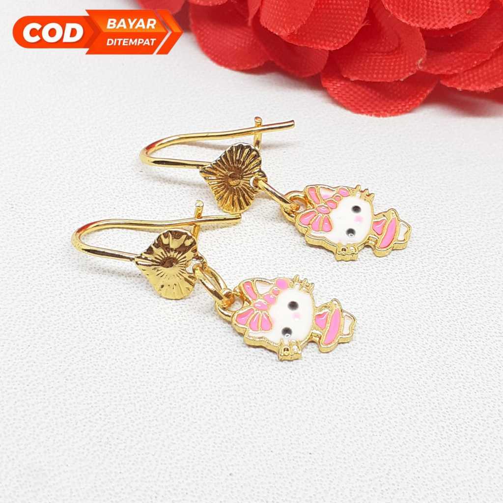 Jual mytitanium-anting anak xuping lapis emas model kekinian wanita dewasa kwalitas terbaik DFH3 ...