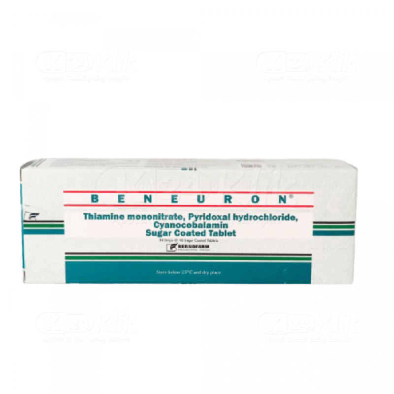 Jual BENEURON 100 Tablet | Vitamin B1, B6, B12 | Mengatasi gangguan ...