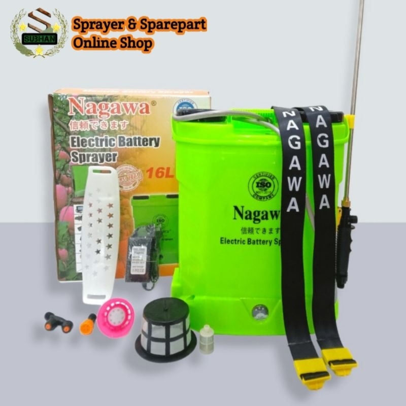 Jual Tangki Sprayer Elektrik NAGAWA Charger Ulang 110Psi | Shopee Indonesia