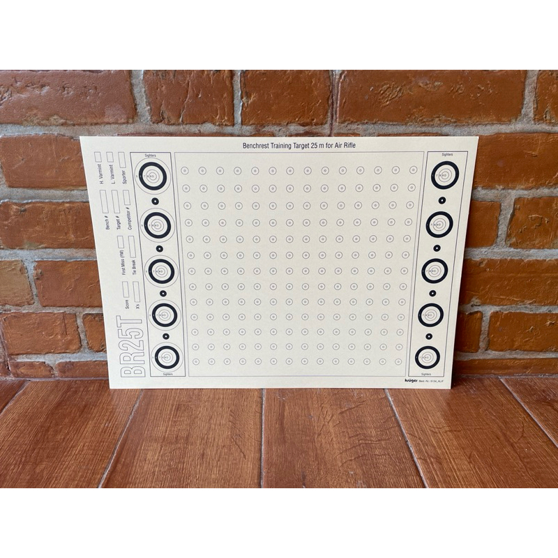 Jual Kertas Target Kruger BR25m Training 42cm x 30cm Original Germany ...