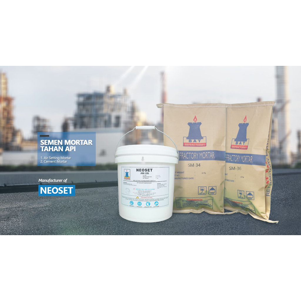 Jual SEMEN MORTAR TAHAN API (SM 34, SM 36, DAN SM 38) | Shopee Indonesia