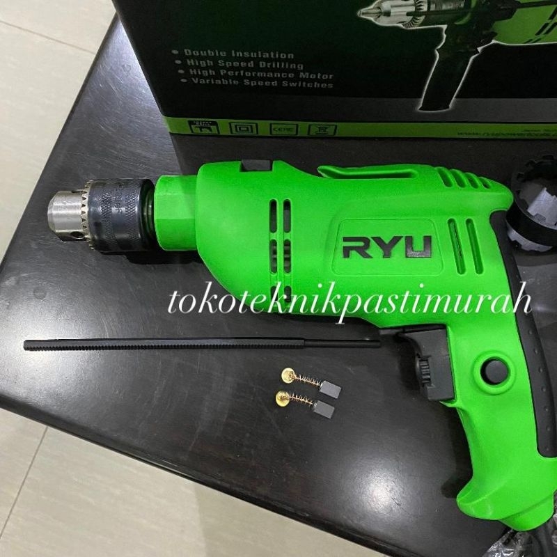 Jual Mesin Bor Impact RYU 13mm/ Drill Tembok beton bolak balik *bonus ...