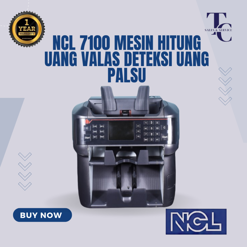 Jual NCL 7100 MESIN HITUNG UANG VALAS DETEKSI UANG PALSU | Shopee Indonesia
