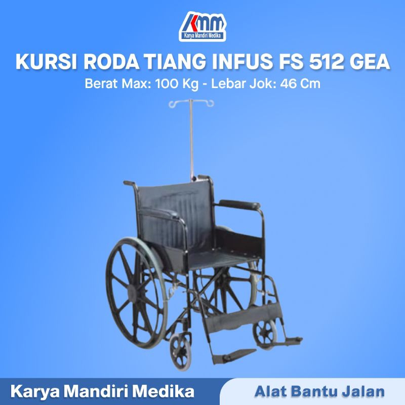 Jual Kursi Roda Dengan Tiang Infus Untuk Menggantung Botol Infus ( New ...