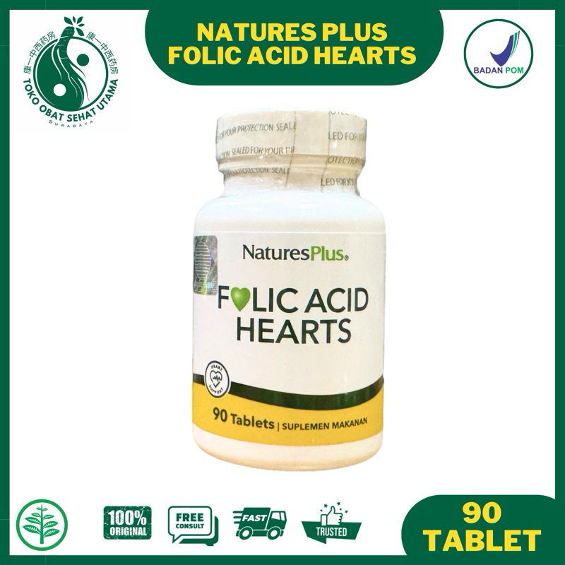 Jual NaturesPlus Folic Acid / Suplemen Asam Folat Ibu Hamil, Wanita / Nature’s plus np ...